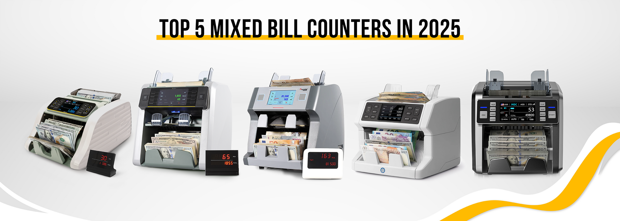 Top 5 Mixed Bill Counters in 2025 | Best Mixed Denomination Bill Count