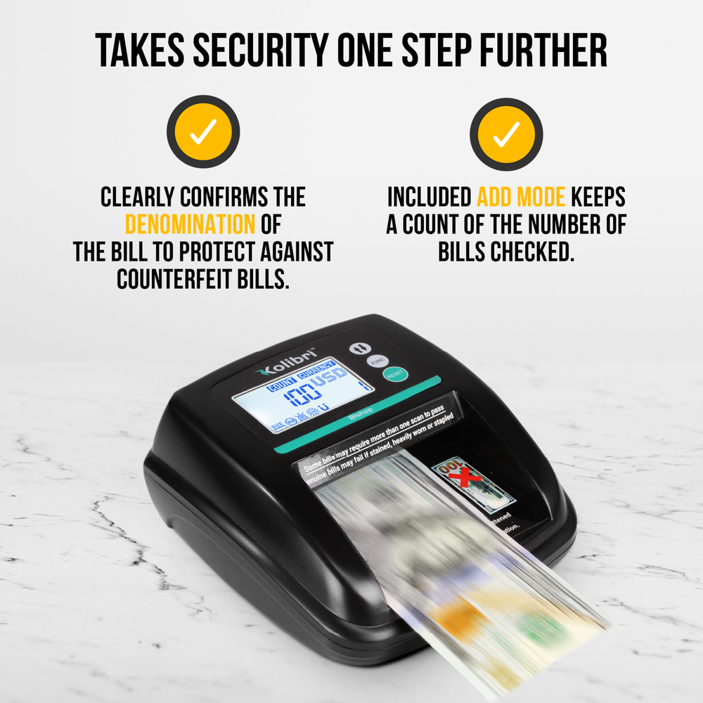 Advanced Counterfeit Detectors to Prevent Fraud | Kolibri