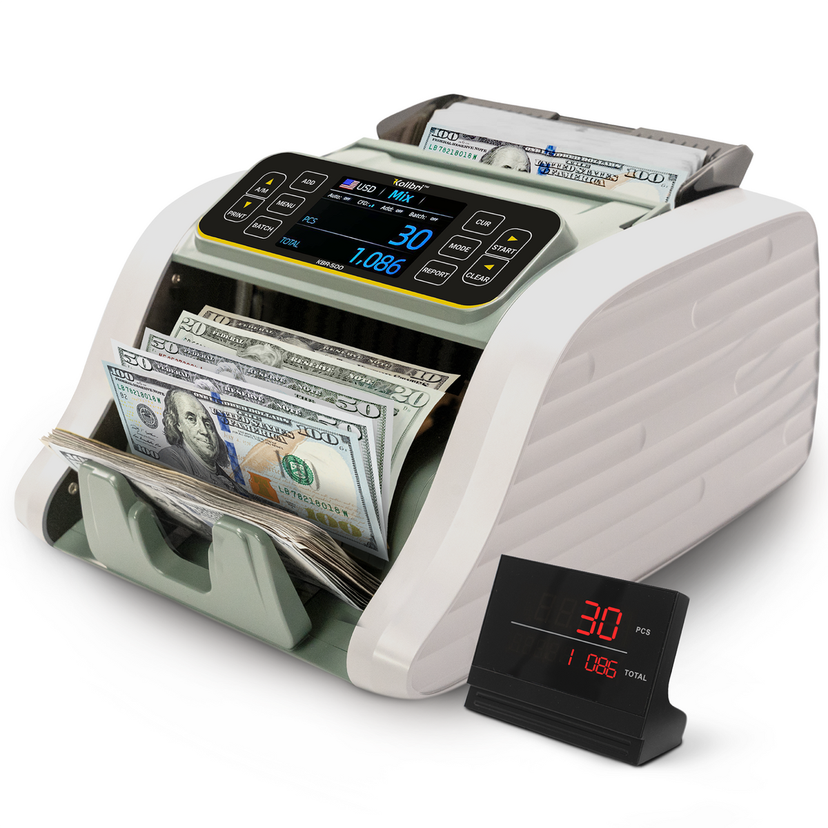 Kolibri KBR-500 Mixed Bill Counter - Money Counter Machine Mixed Bills ...